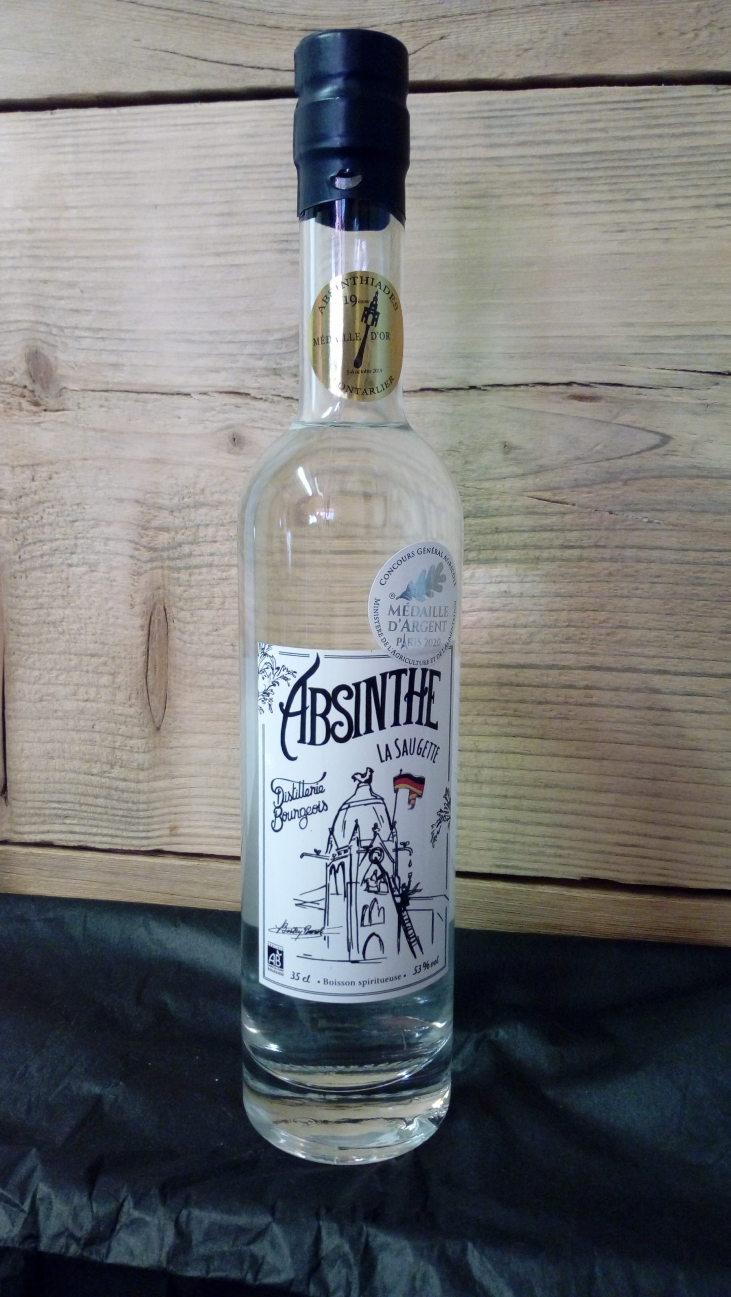 Absinthe La Saugette 53% - 70cl - Distillerie Bourgeois