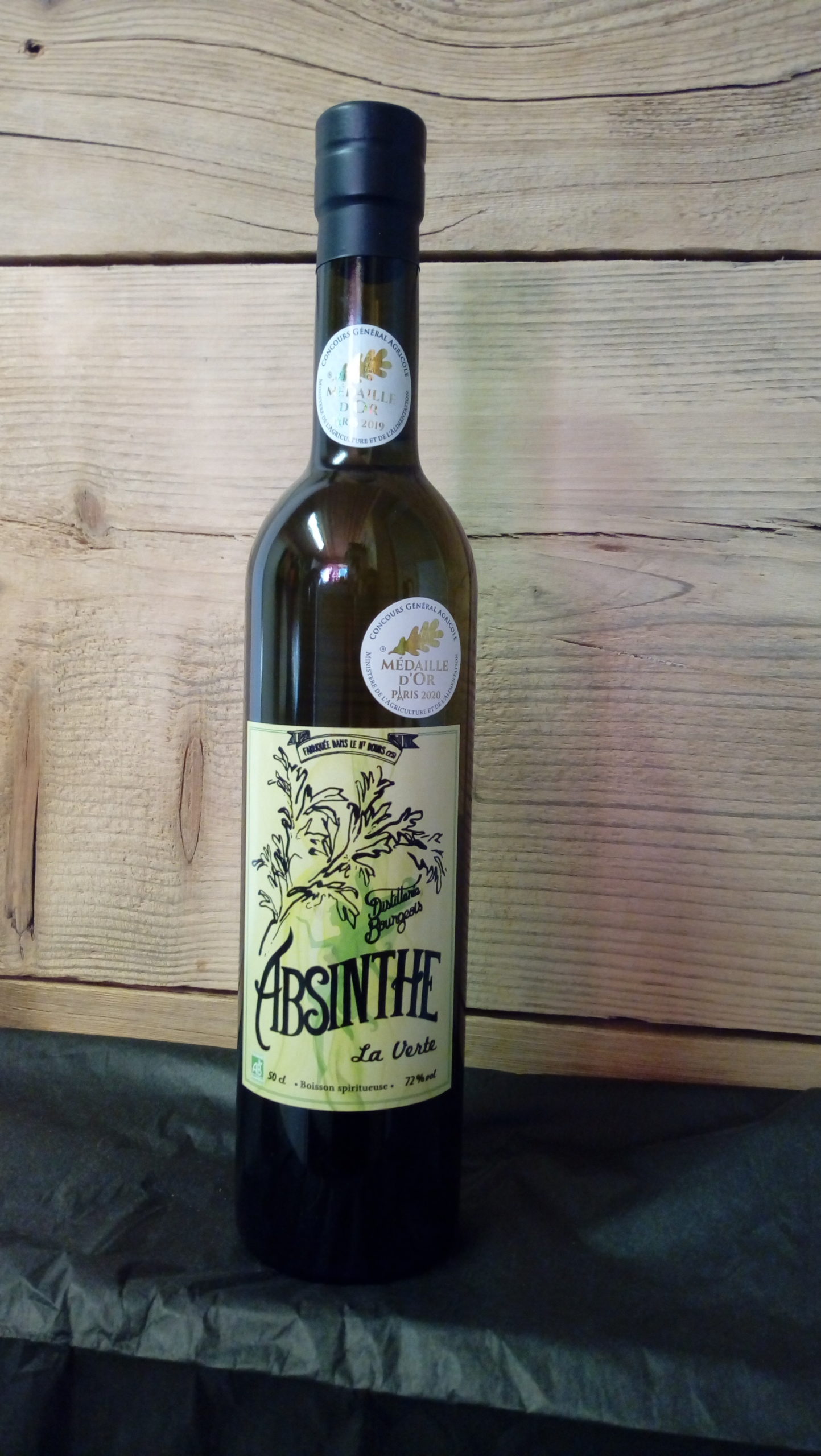 Absinthe La Verte 72% - 50cl - Distillerie Bourgeois